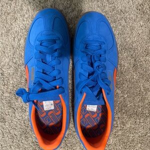 Puma | Shoes | Puma Palermo Mens Blue And Orange Sneakers | Poshmark